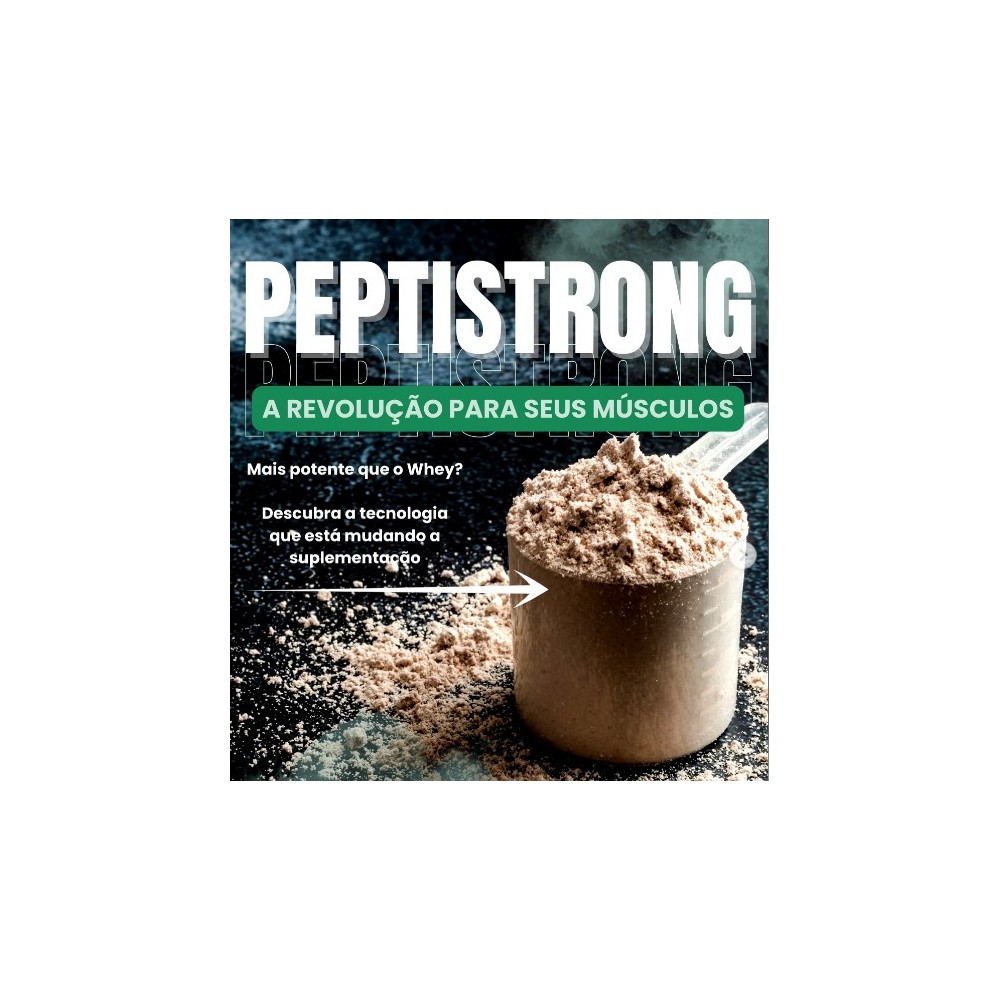 Peptistrong Peptideo Puro Liofilizado Bioativo Massa Muscular e ...