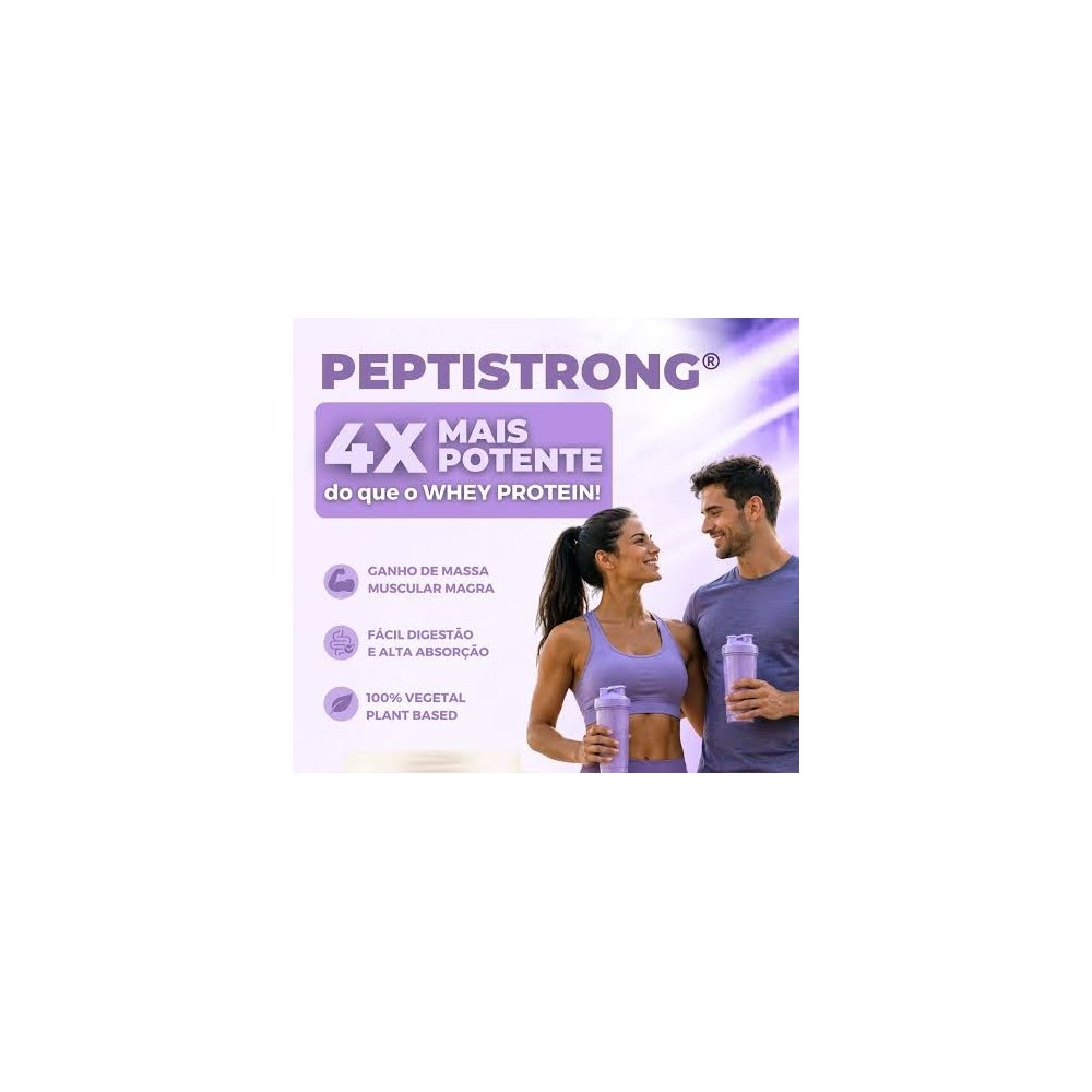 Peptistrong Peptideo Puro Liofilizado Bioativo Massa Muscular e ...
