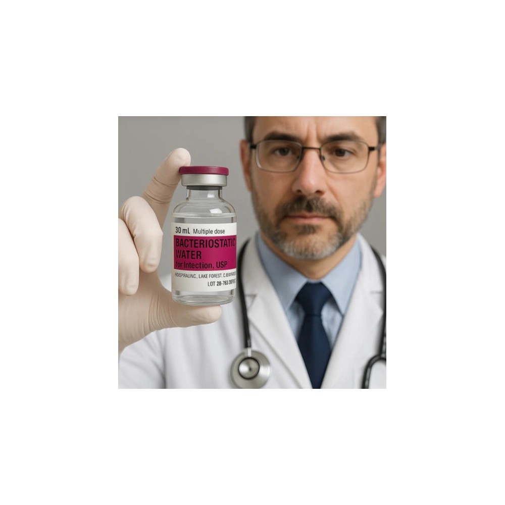 Agua Bacteriostatica Hospira PFizer Diluente para Diluição de Peptideos ...